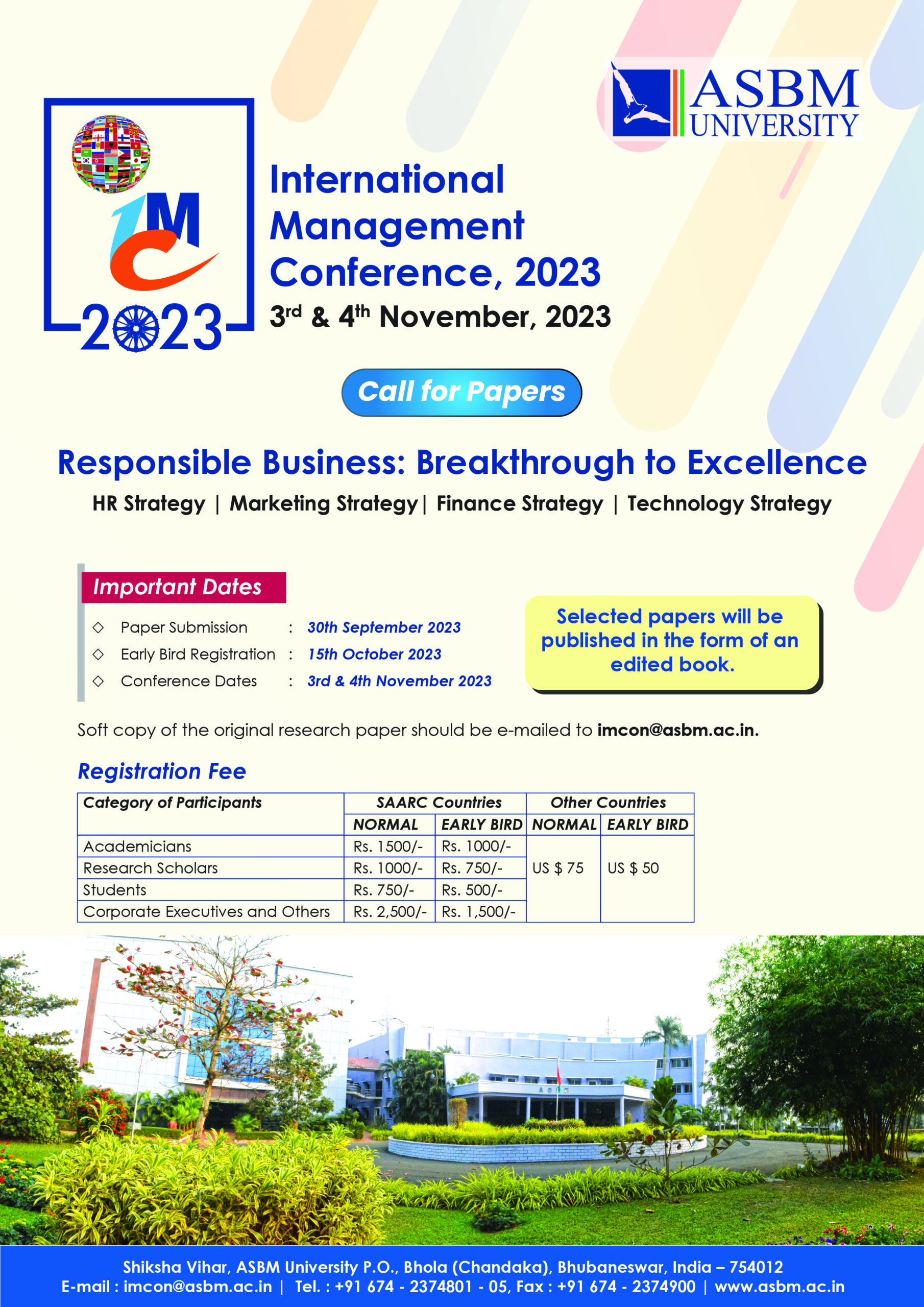 International Management Conference | ASBM University Odisha
